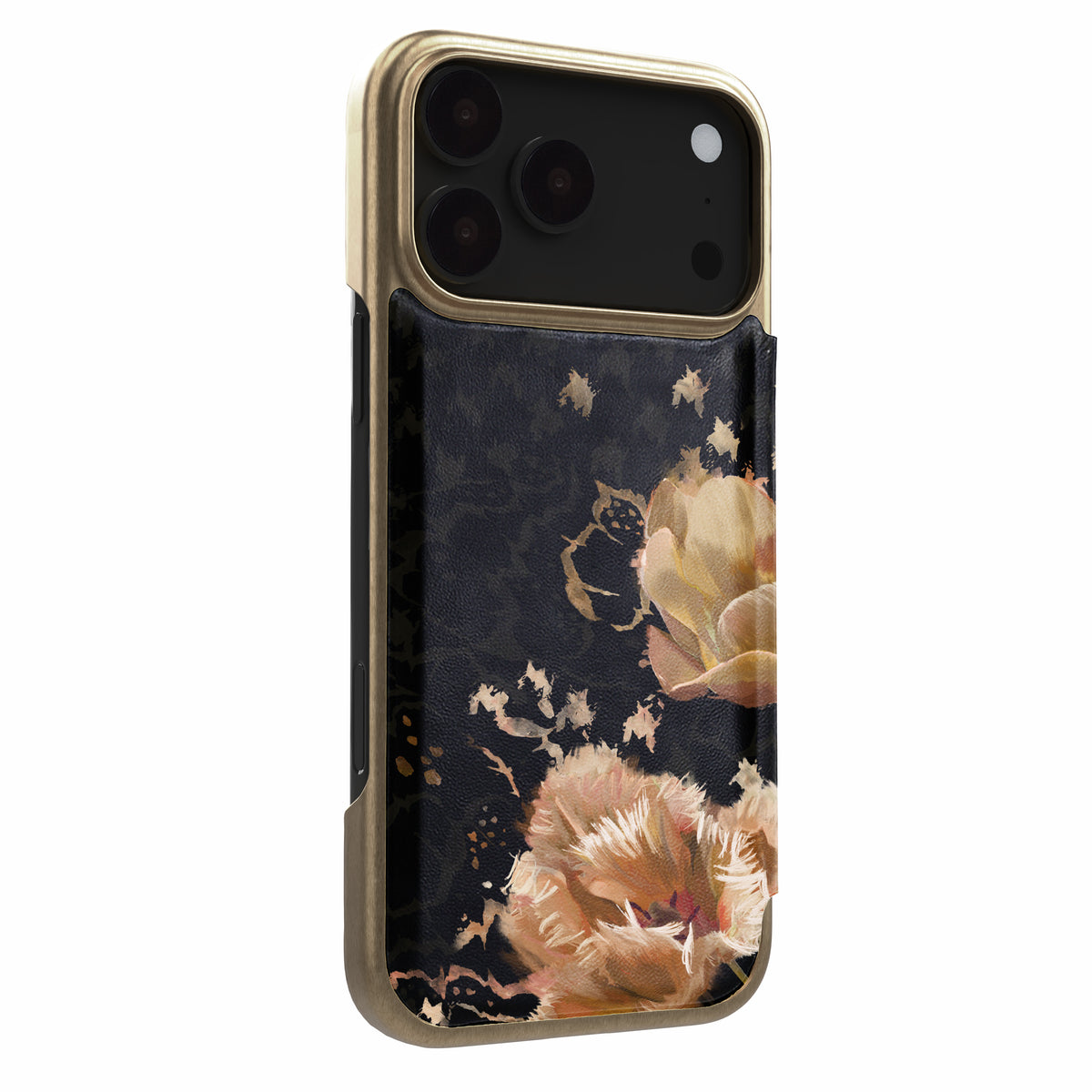 Ted Baker Orange Tulip Mirror Folio Phone Case for iPhone 17 Pro Gold ...